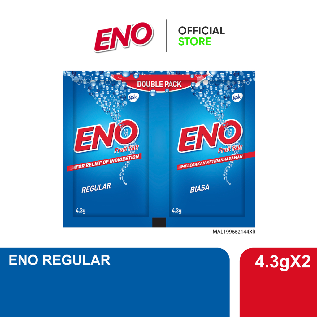ENO Fruit Salt Original Sachet 4.3gm Double Pack | Shopee Malaysia