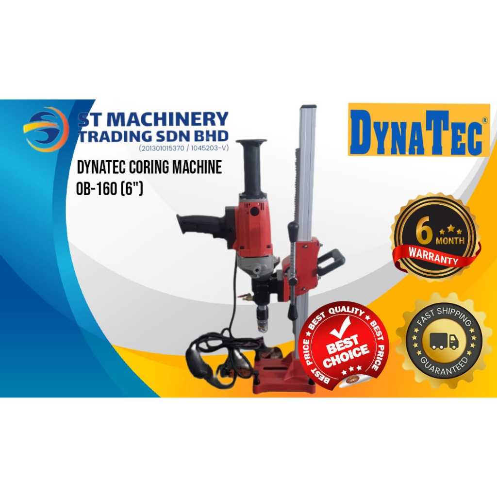 DYNATEC ELECTRICAL CORE DRILL MACHINE - OB160 (6") | Shopee Malaysia