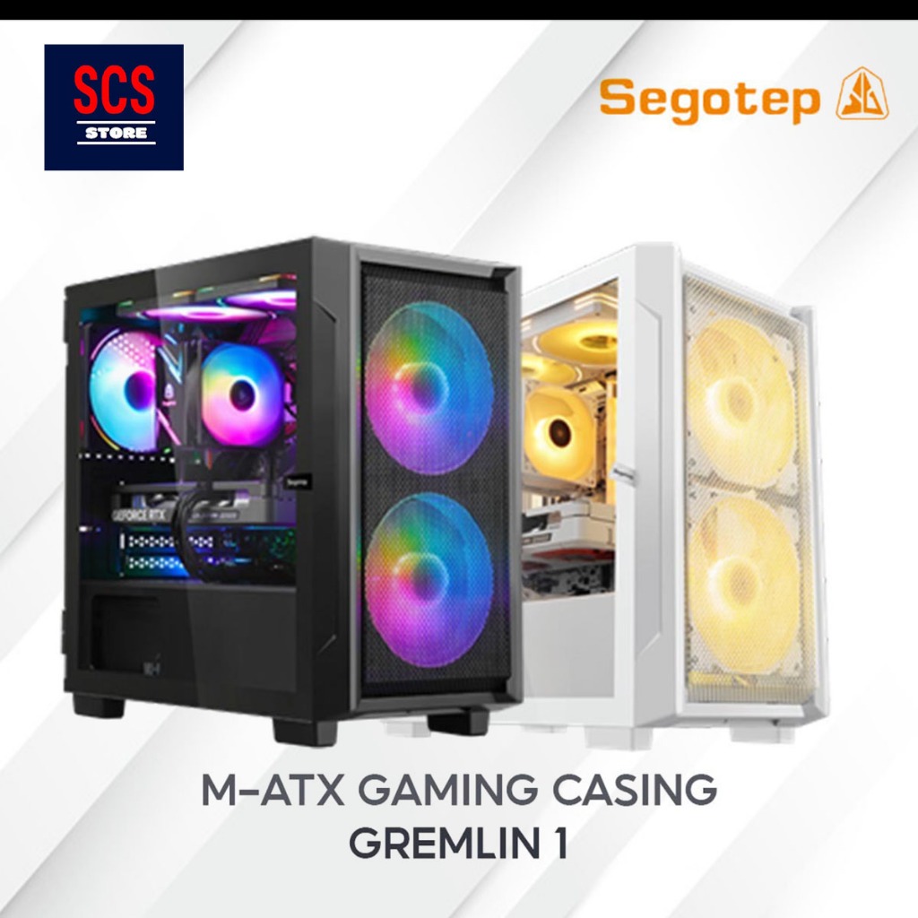 Segotep GREMLIN 1 M-ATX Tempered Glass Gaming Casing | Shopee Malaysia