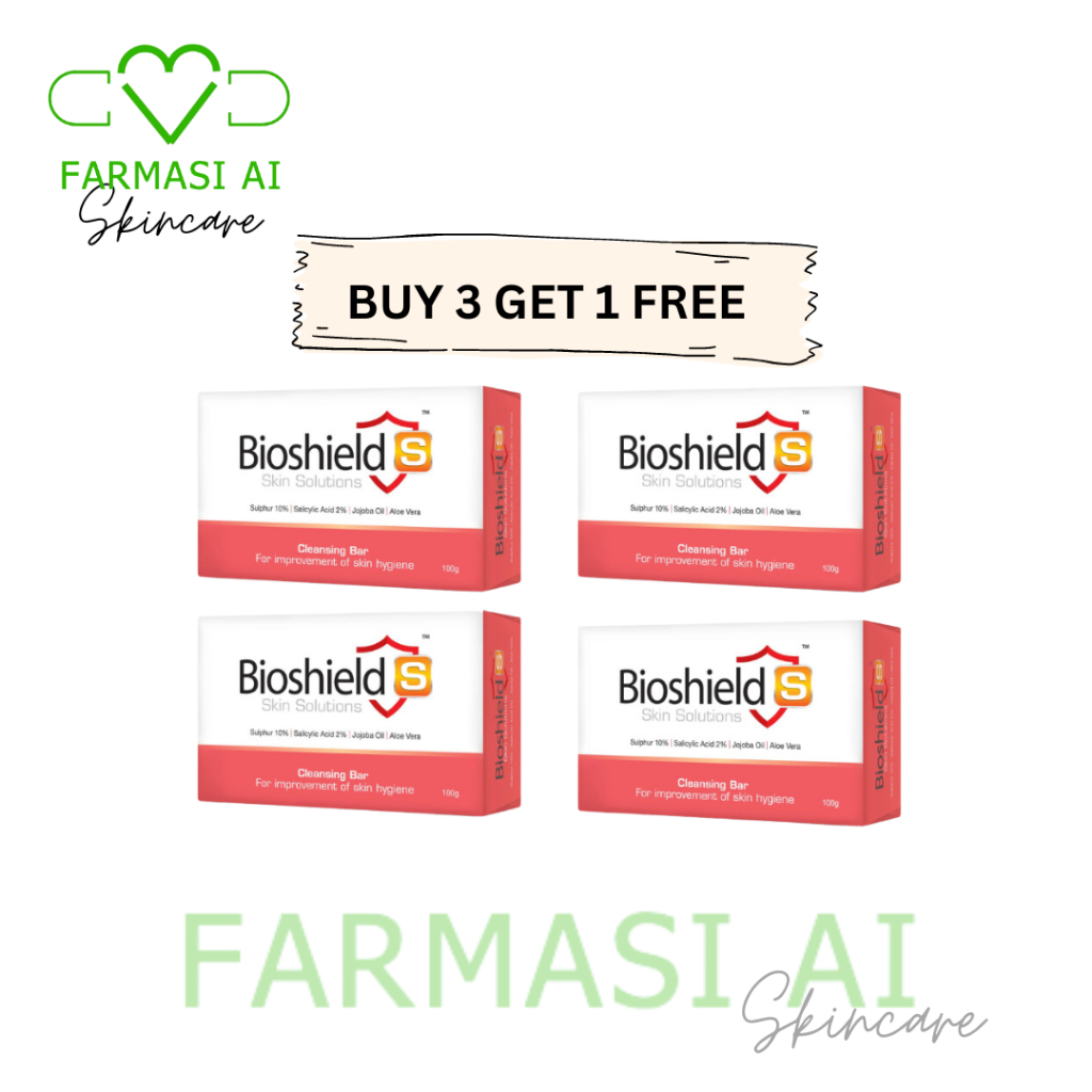 Bioshield S Skin Solution Cleansing Bar 100g (Buy 3 Free 1) (Exp: 02/ ...