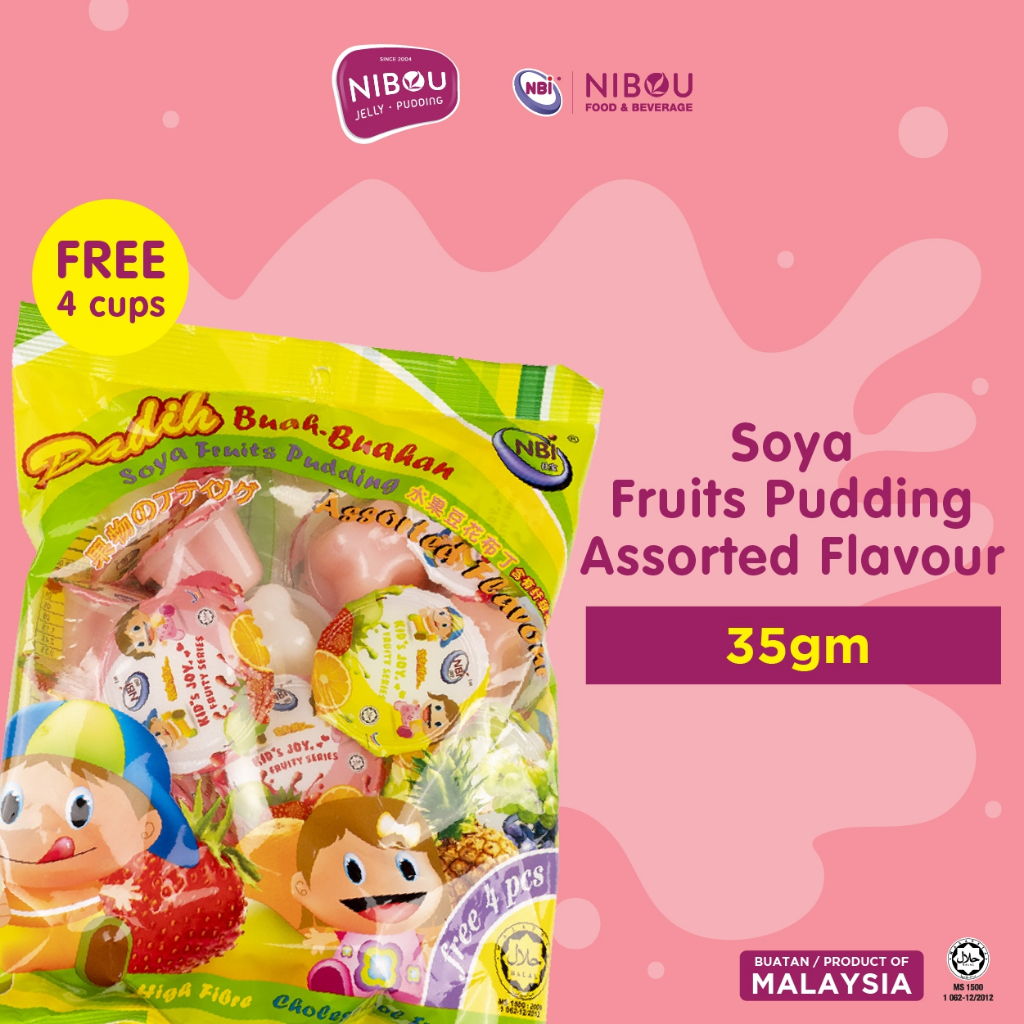 Nibou (NBI) DADIH Puding Soya Perisa Buah dengan Nata (Campuran ...