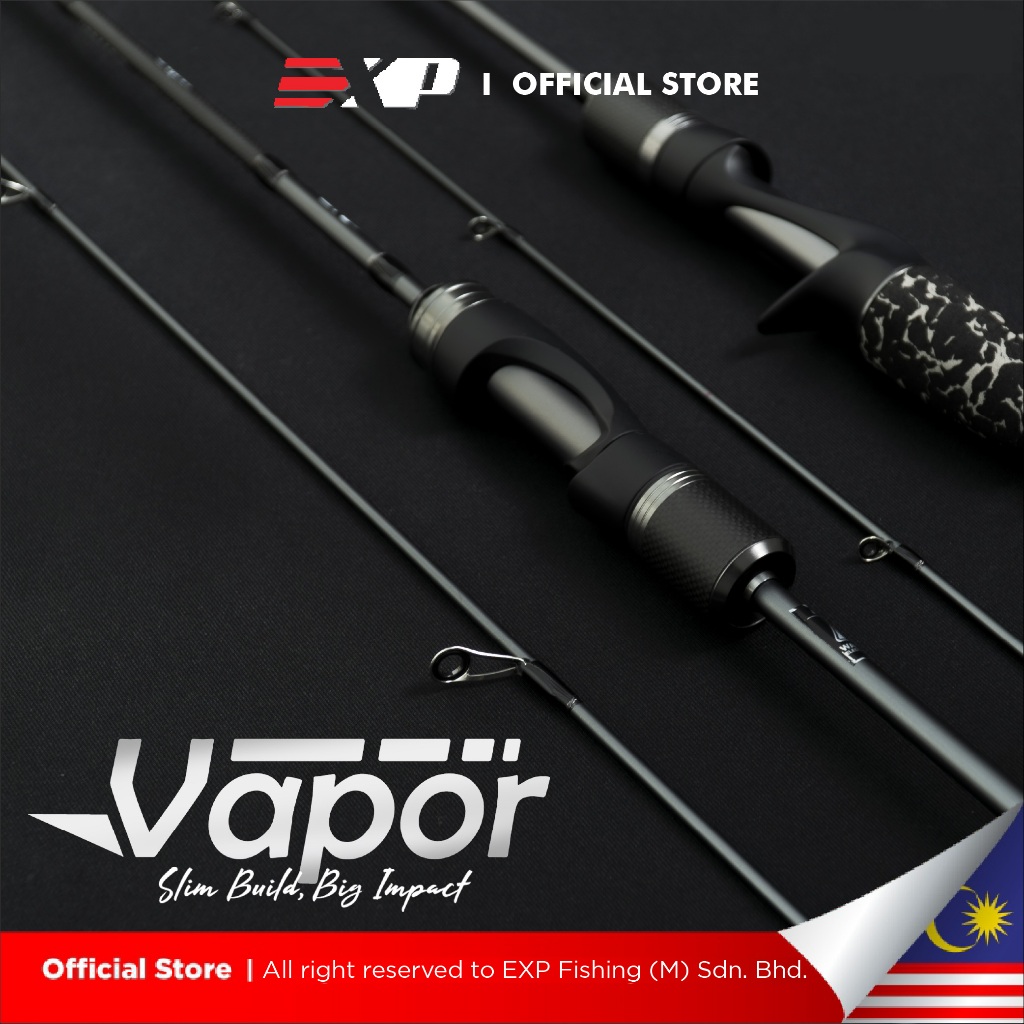 EXP VAPOR ROD 2 PCS Ultra Light Fishing Rod UL Weight Bait Casting BC ...