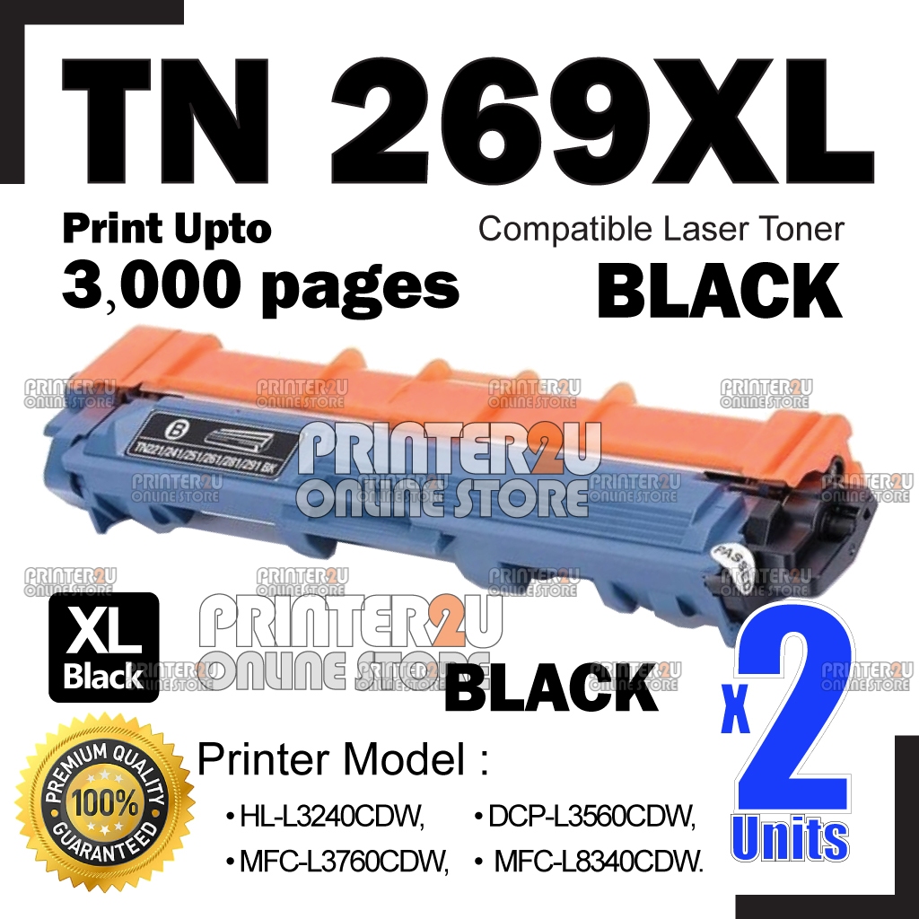 2x Compatible to Brother TN269 TN269XL TN 269XL 269 HL L3240cdw HL ...
