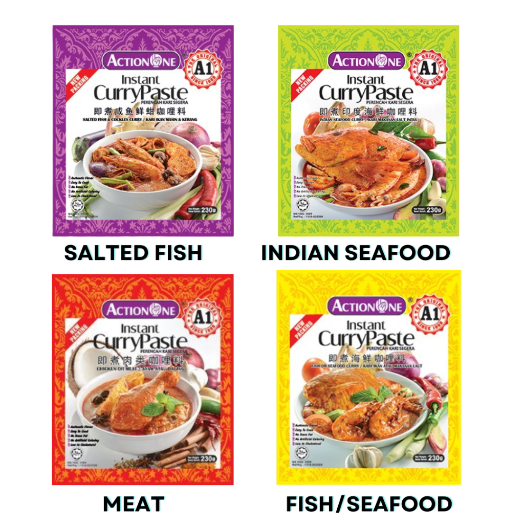 Action One Instant Curry Paste A1即煮咖喱酱 230g | Shopee Malaysia
