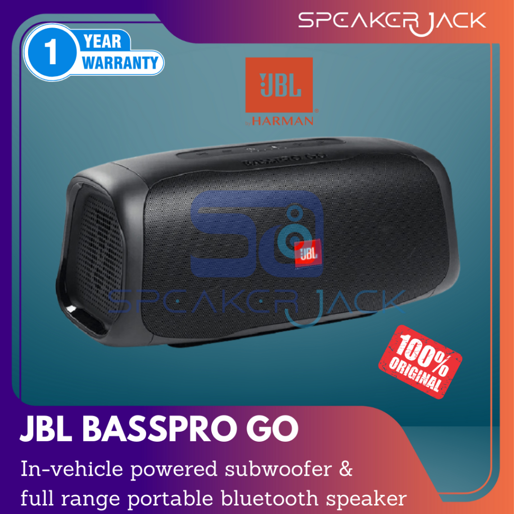 JBL BassPro Go Powered subwoofer (100-watt RMS amplifier) and built-in ...