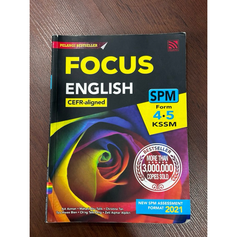 Used book PELANGI FOCUS English SPM Form 4 5 KSSM (CEFR-aligned ...