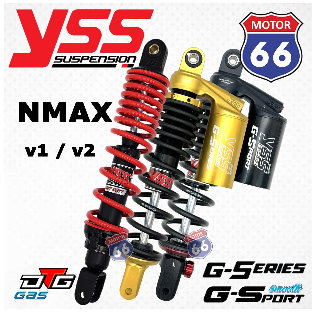 NMAX v1 & v2 Absorber Suspension YSS TwinShock. Original, warranty 6-12 ...