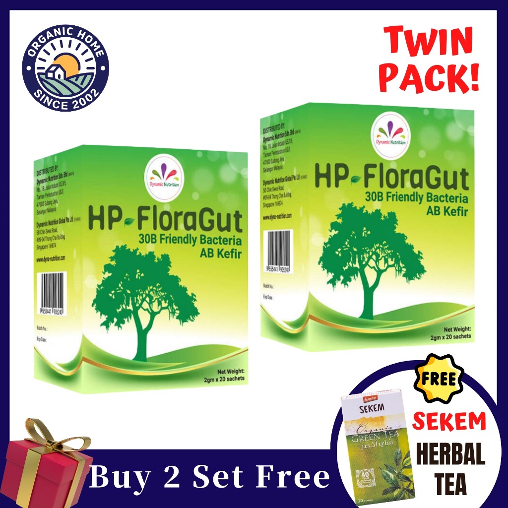 2x Dynamic Nutrition HP Floragut - Probiotic (2 grams X 20 sachets ...