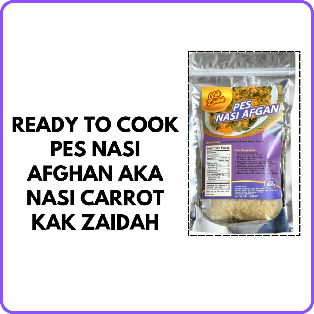 Kak Zaidah Pes Nasi Afghan Nasi Karot Cooking Paste Ready To Cook RTC ...