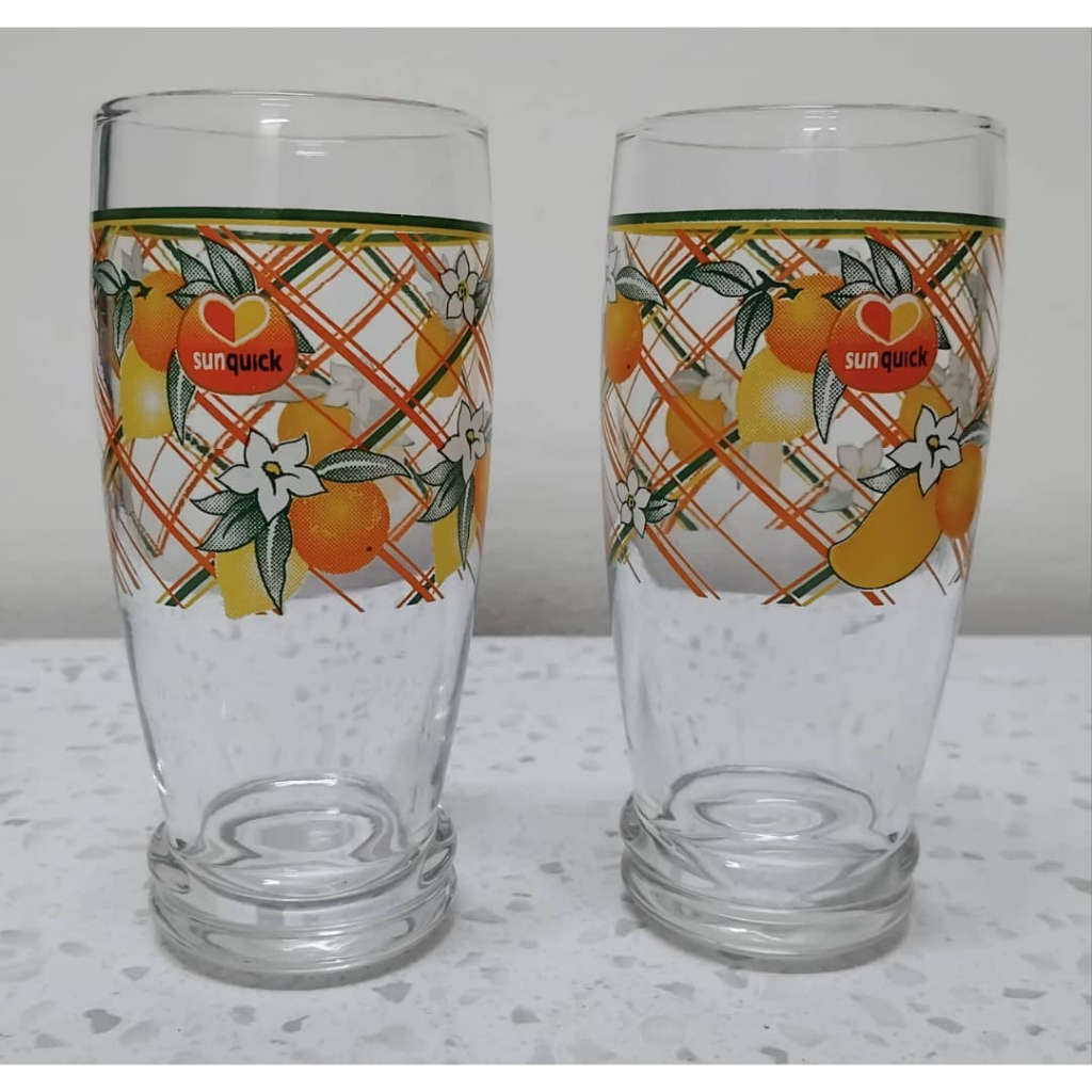 Koleksi Gelas Sunquick Edisi Tanpa Tahun (Orange) Glass Edition ...