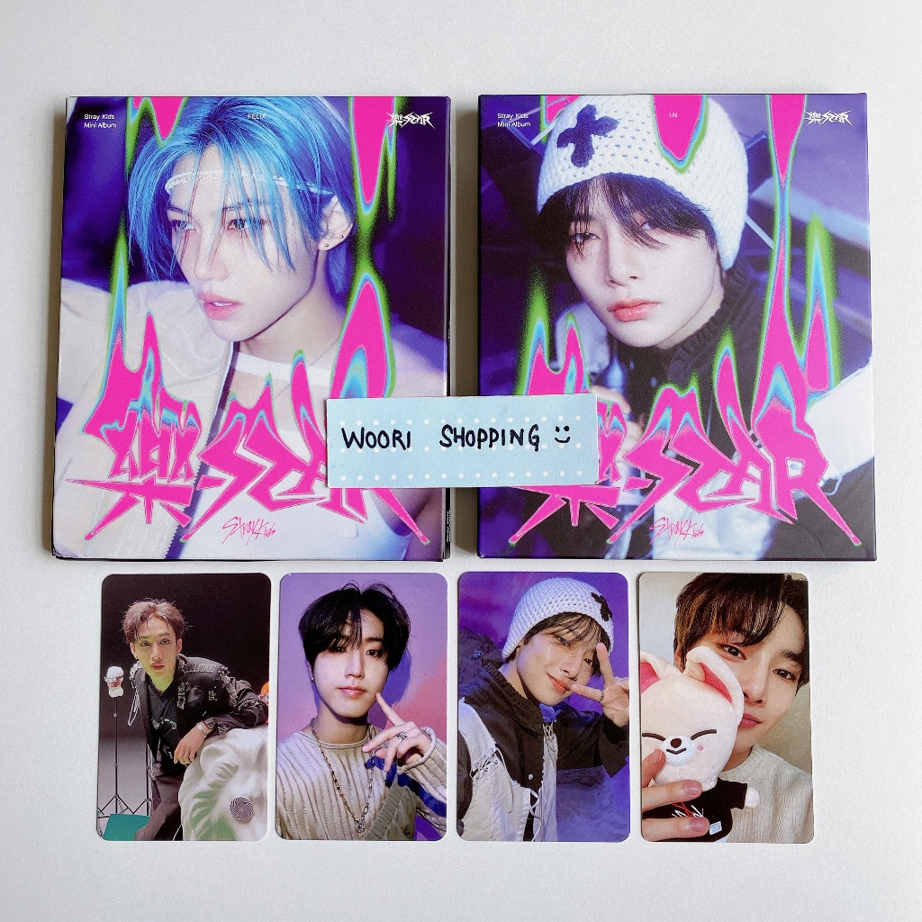 STRAY KIDS SKZ ROCKSTAR OFFICIAL ALBUM (UNSEALED) POSTCARD VERSION ...