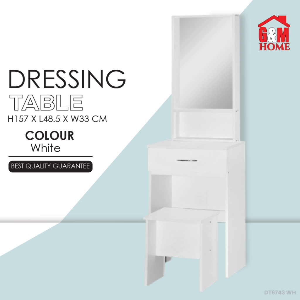 Meja Makeup Cermin Dressing Table With Mirror Meja Solek Almari Solek ...