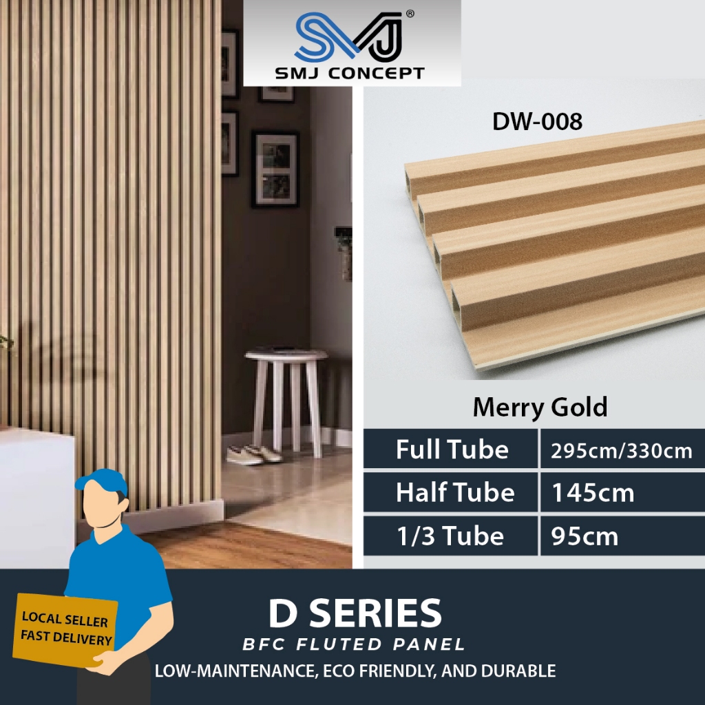 SMJ Ser-D 3300mm Fluted Wall Panel BFC Panel Wall Panel Fluted ...