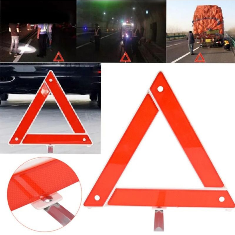 Reflective Warning Sign Foldable Triangle Car Hazard Breakdown ...