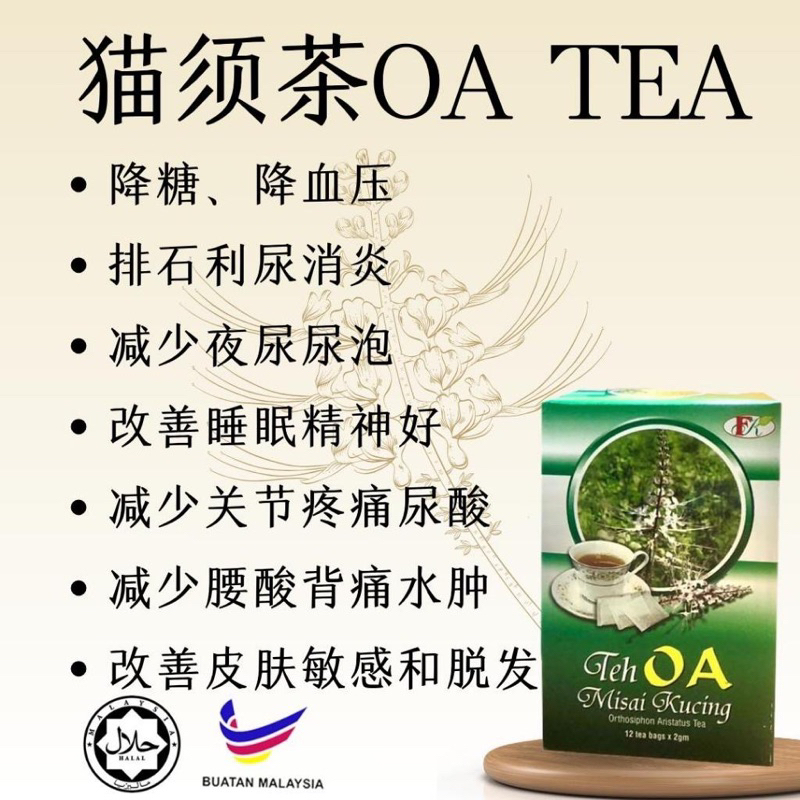 猫须草OA Teh / Teh OA Misai kucing orthosiphon aristatus tea 55tea bags x ...