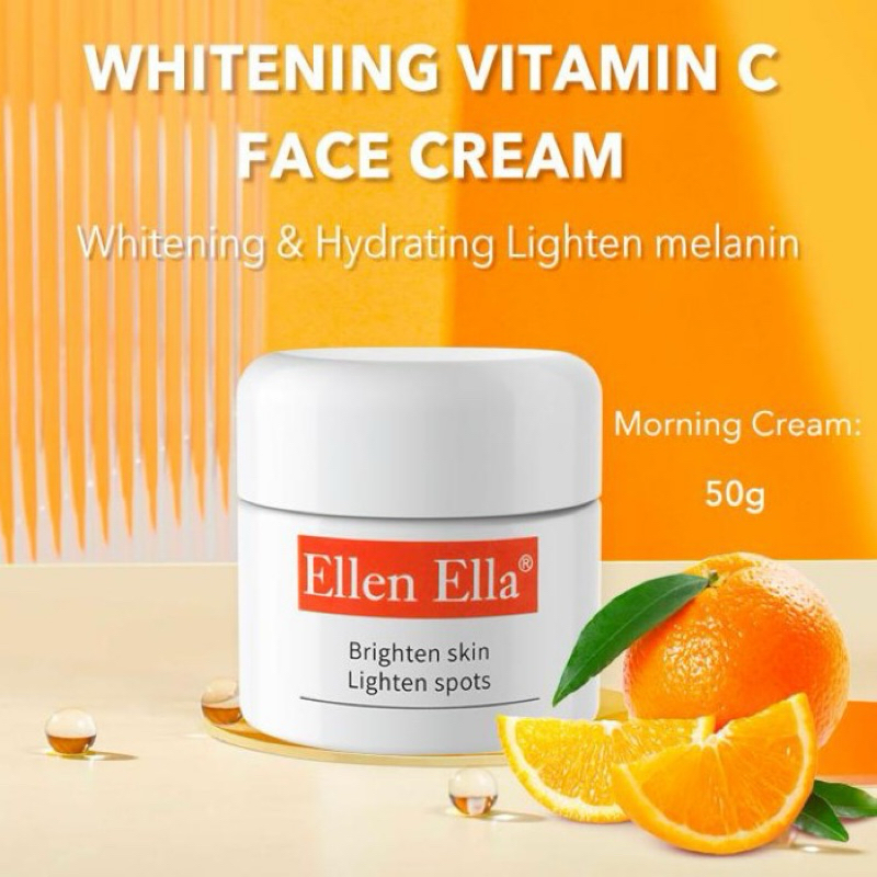 New Ellen Ella Vitamin C Bright Face Cream Whitening Moisturizing Cream ...