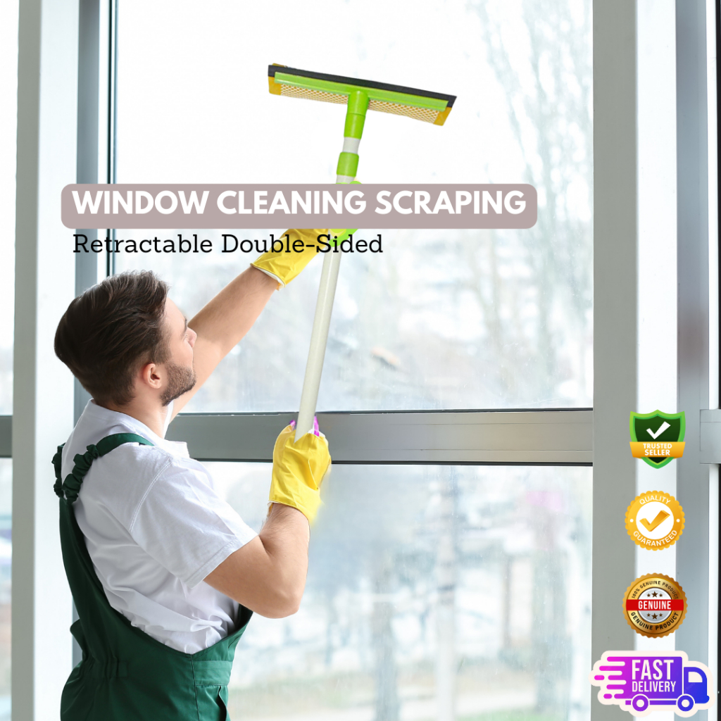 WINDOW SCRAPER CLEANER WITH EXPANSION POLE/PEMBERSIH PENGIKIS TINGKAP ...