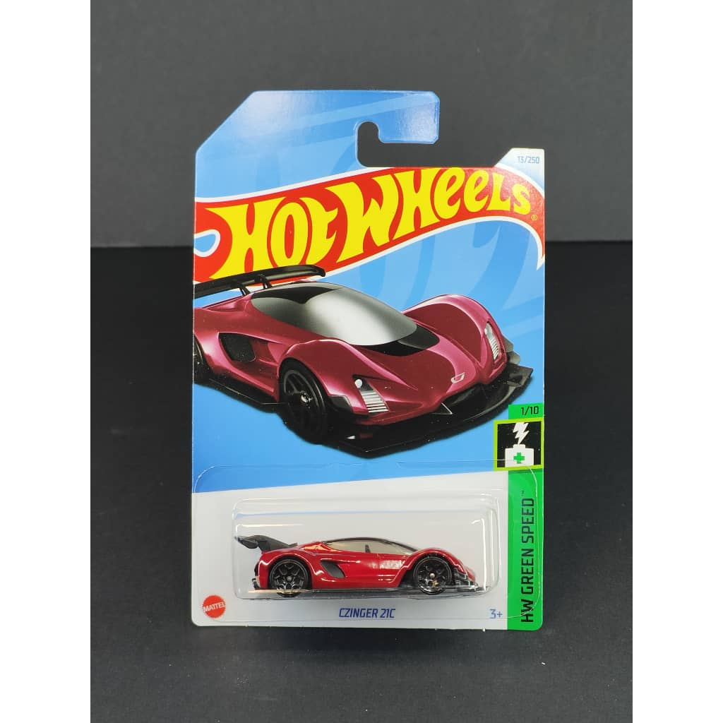 Hot Wheels Czinger 21C - Red (13/250 - 2024 - HW GREEN SPEED 1/10) | Shopee Malaysia