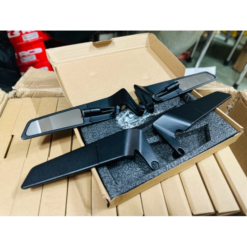 SIDE MIRROR WINGLET YAMAHA HONDA SUZUKI SYM BENNELI Y15 LC Y16 ADV NVX ...