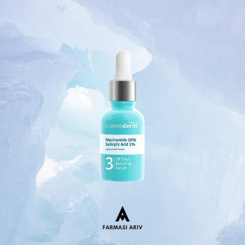 COSMODERM NIACINAMIDE 10% SALICYLIC ACID 1% 28 DAYS BOOSTING SERUM 30ML ...