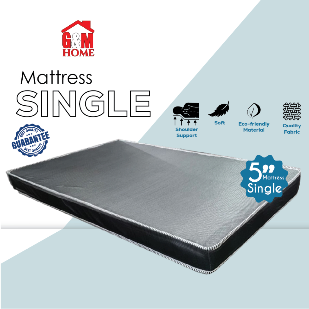 Single Mattress Tilam Bujang Tilam 5 inch 8 inch Mattress Katil Bed ...