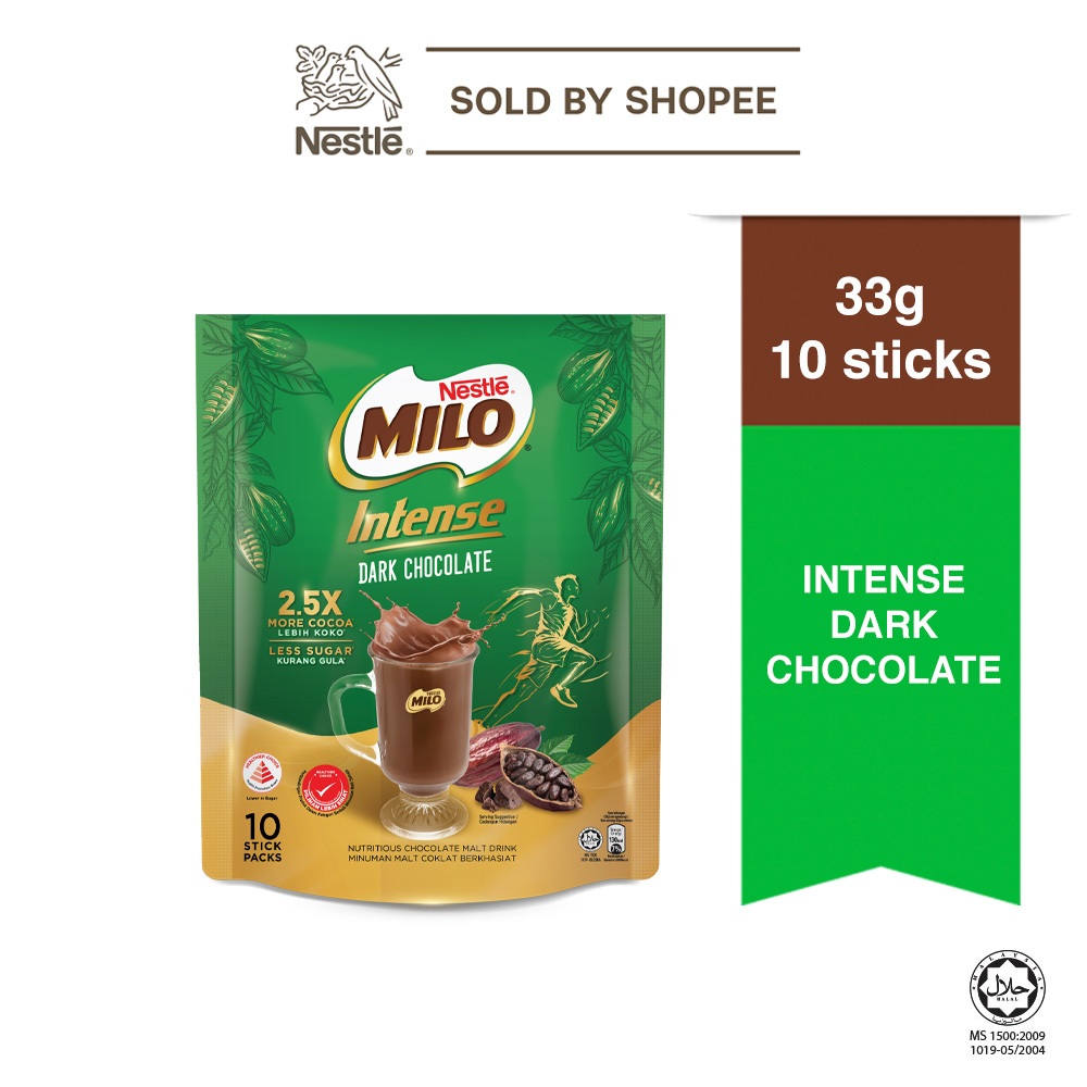 MILO Intense Dark Chocolate 33g x 10s (Halal) | Shopee Malaysia
