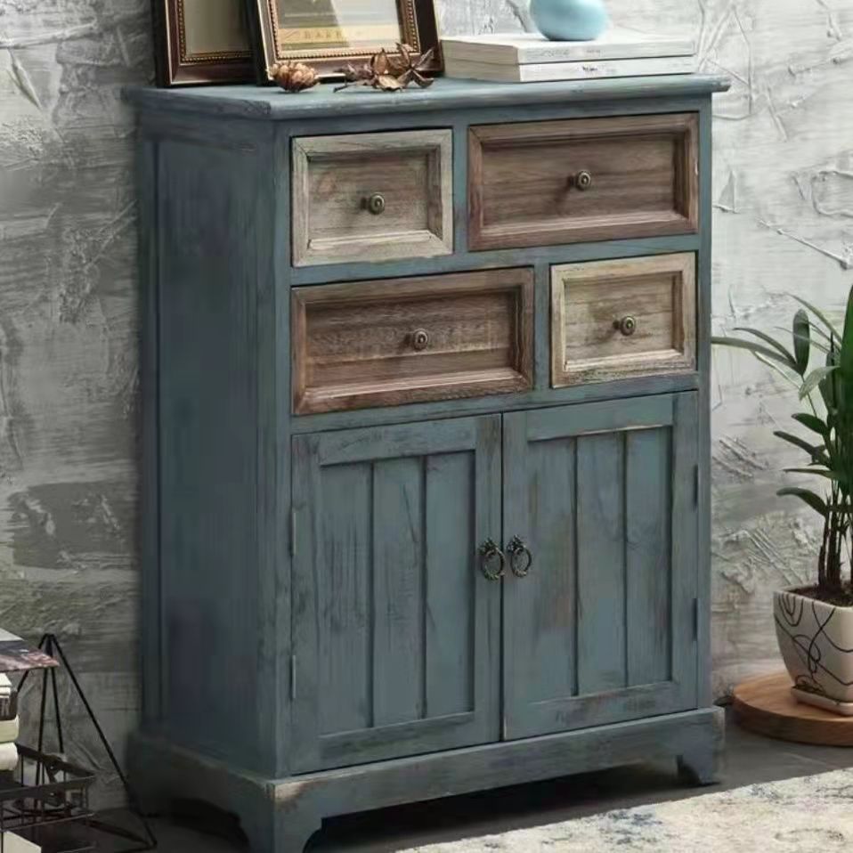 Mediterranean storage solid wood distressed storage cabinet size length ...