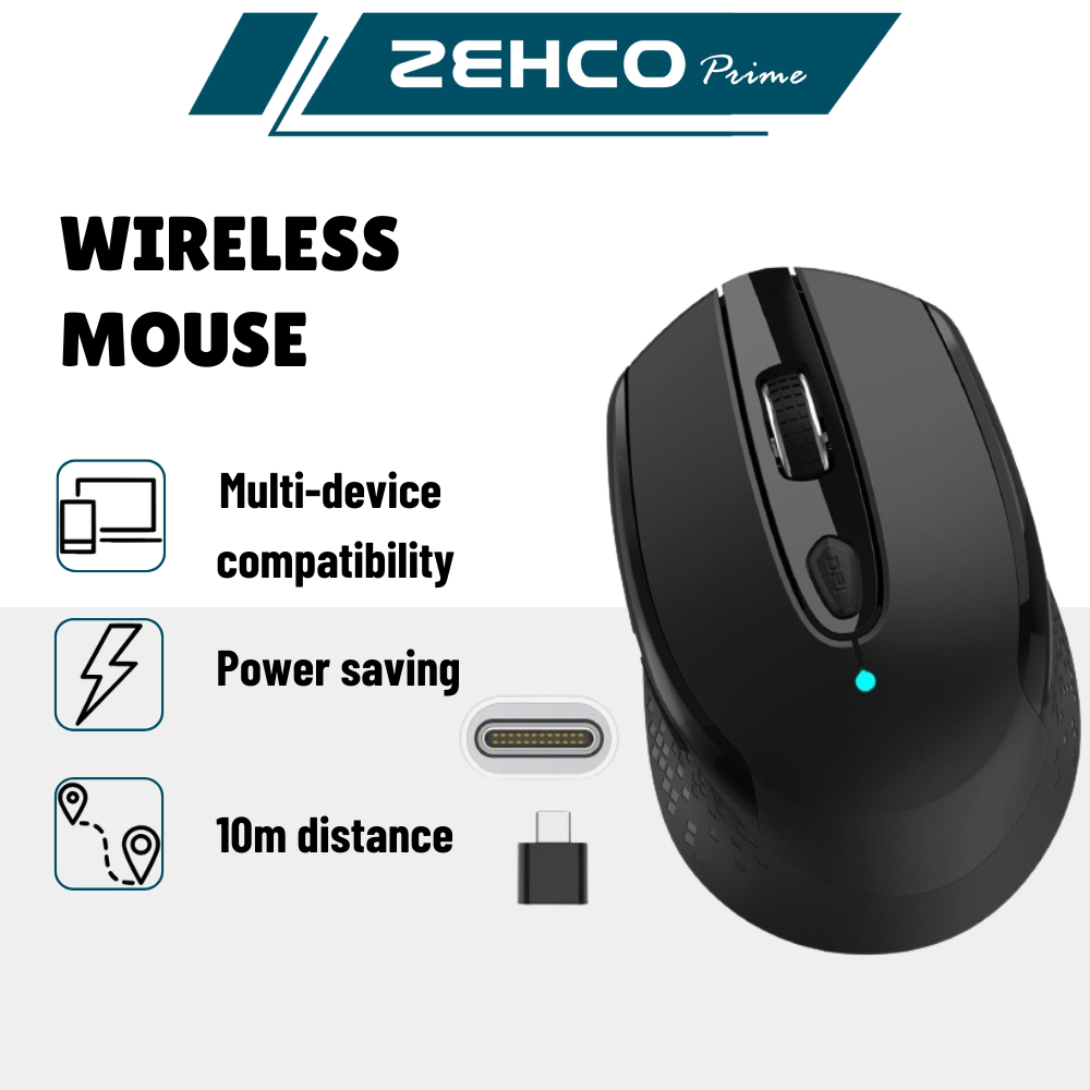 Wireless Mouse MS001 3 Level DPI Setting 10m Long Range Connection USB ...