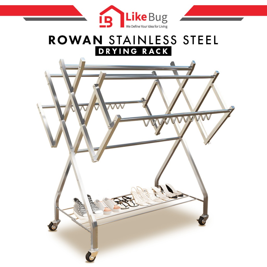 ⚡️LIKE BUG⚡️Rowan Foldable Stainless Steel/ Ampaian baju/Clothes Drying ...