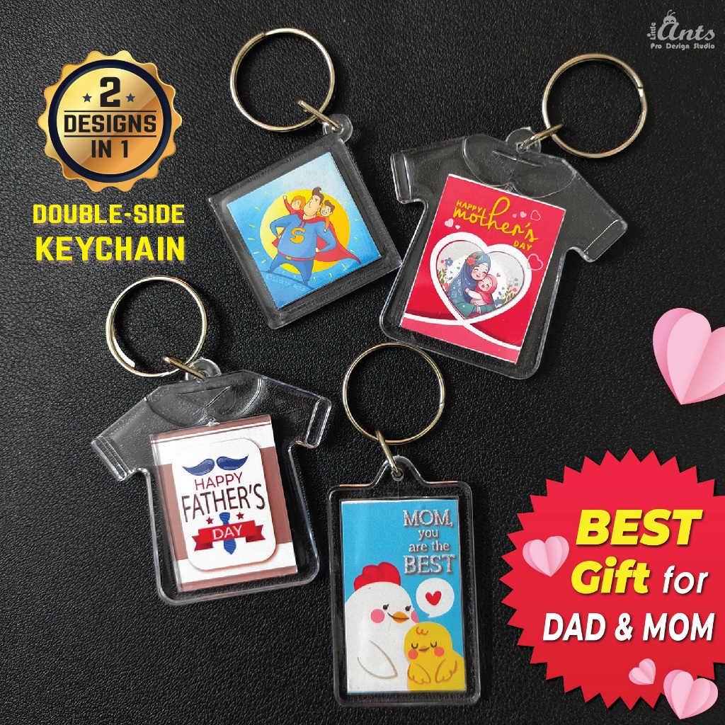 [new] mother's day father's day Acrylic keychain gift set souvenir ...