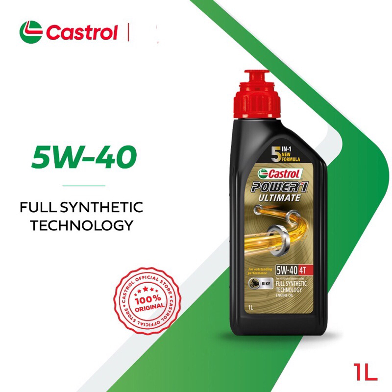 Castrol POWER1 ULTIMATE 5W-40 4T (1L) | Shopee Malaysia