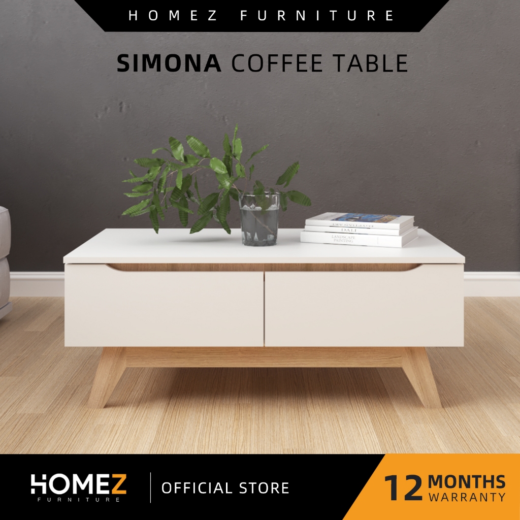 [FREE Shipping] Homez Simona Series 3.5Ft CSimona Series Coffee Table with 2 Drawers - HMZ-FN-CT ...