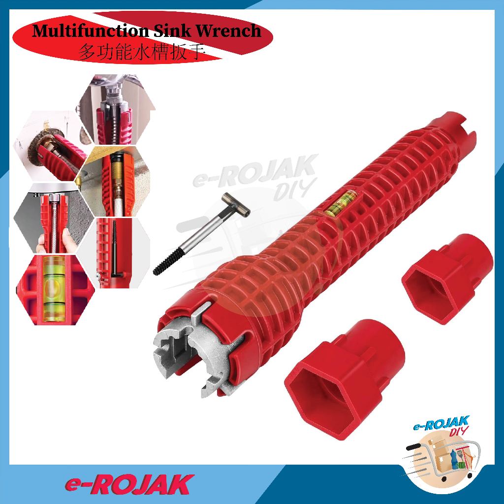 Multifunction Sink Wrench Faucet & Sink Installer Tools Wrench Water ...