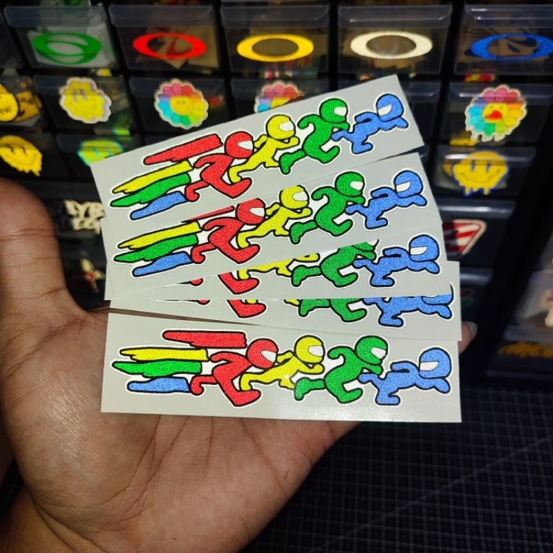 Sticker Rossi Run / Orang Lari Pantul cahaya | Shopee Malaysia