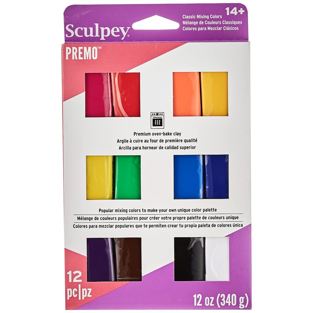 🇺🇸 SCULPEY Premo Classic Mixing Colors - 12pc ( 340g ) | Shopee Malaysia