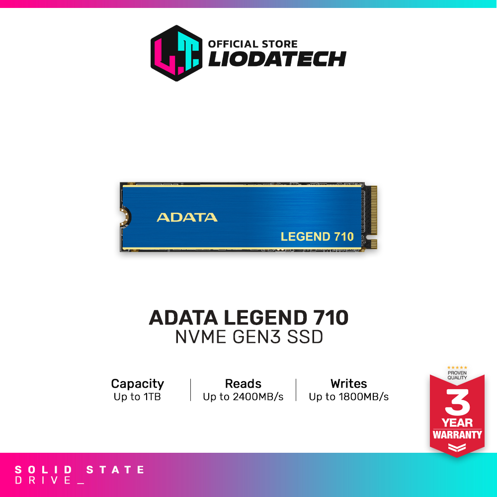 Adata Legend 710 PCIe Gen 3 M.2 NVMe SSD (256GB / 512GB / 1TB) | Shopee Malaysia