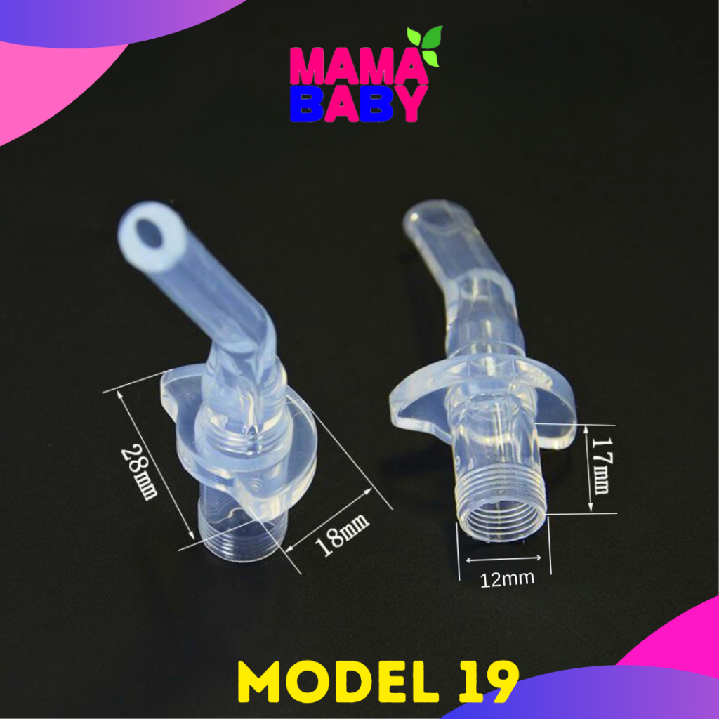 Mamababy Puting Straw Nipple Bottle Replacement Straw Baby Bottle Straw ...