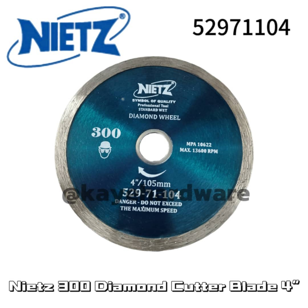 NIETZ 300 DIAMOND CUTTER BLADE 4'' | Shopee Malaysia