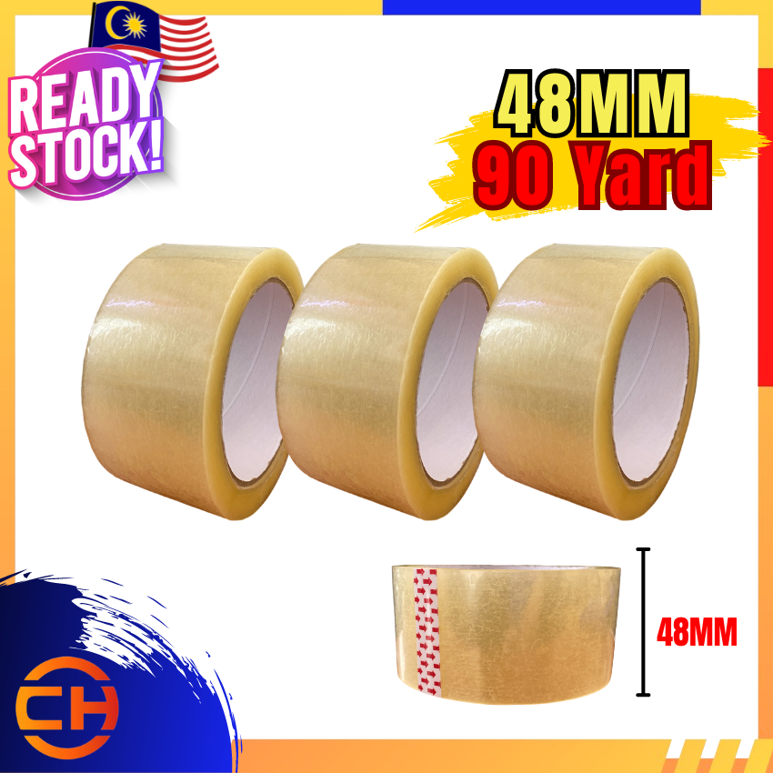 OPP Tape 48MMX90YARDS Clear Tape Packing Tape Transparent | Shopee Malaysia