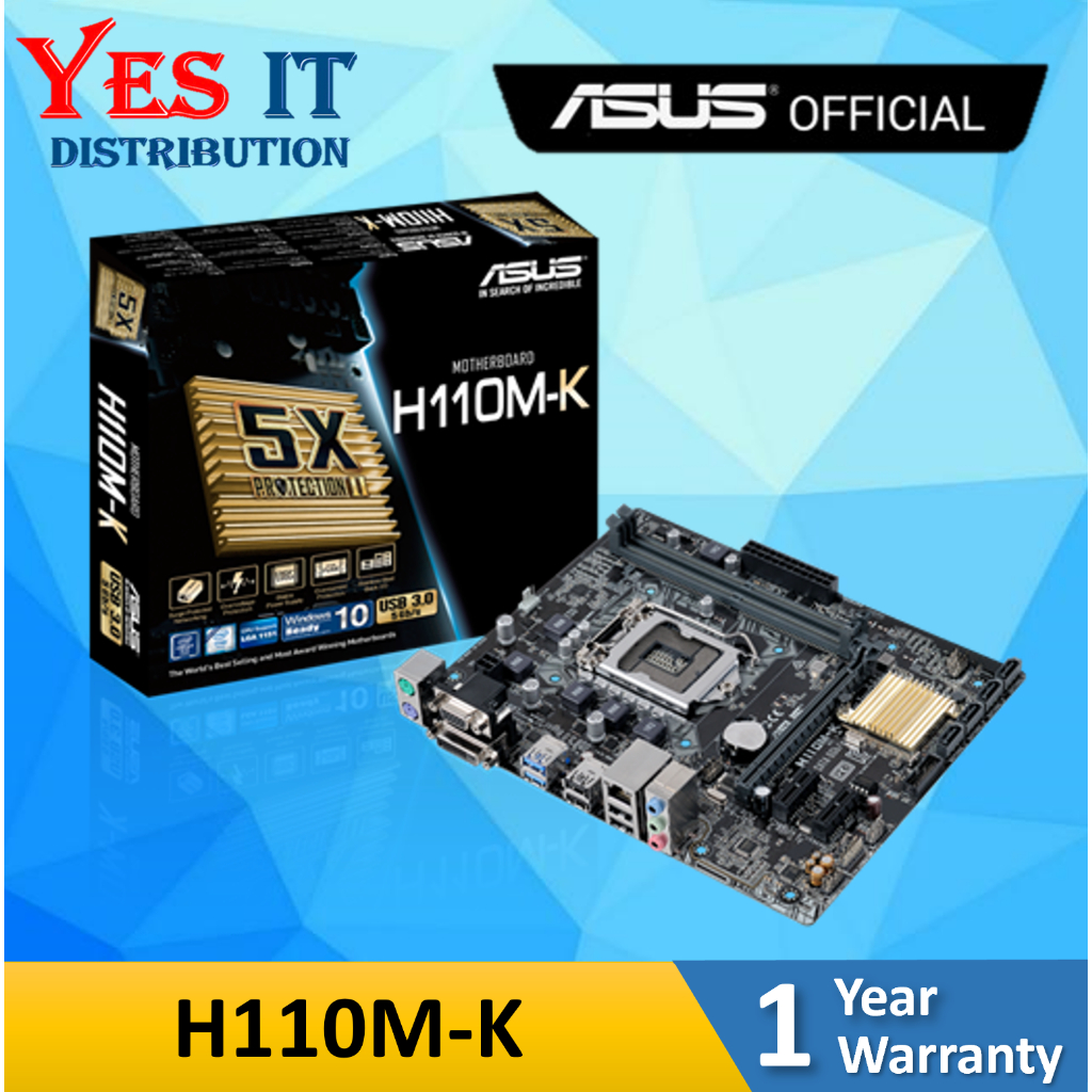 ASUS H81M-K LGA1150 / H110M-A / H110M-K LGA1151 Desktop Intel Motherboard | Shopee Malaysia