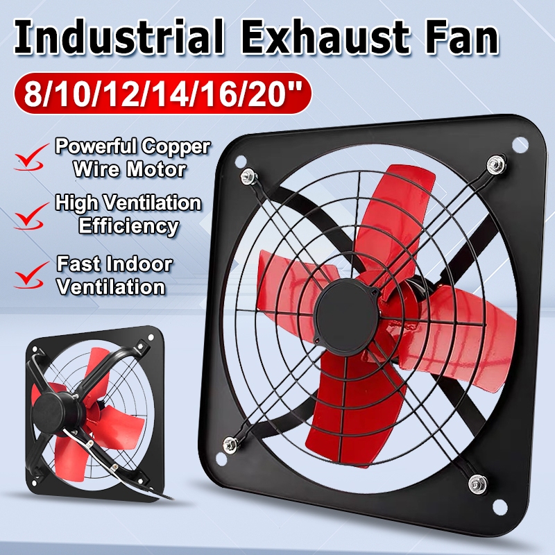 Portable Exhaust Fan 8-20 inch Wall Type Light Duty Industrial Kitchen ...