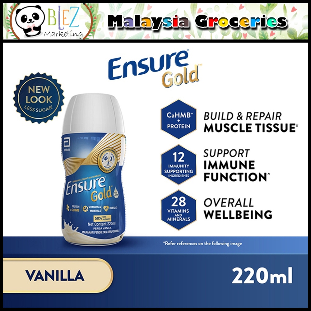 Ensure Gold Liquid Ready-to-Drink RPB - Vanilla (220ml) | Shopee Malaysia
