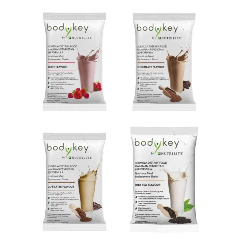 BodyKey By Nutrilite Meal Replacement Shake (Chocolate)(Berry) | Shopee ...
