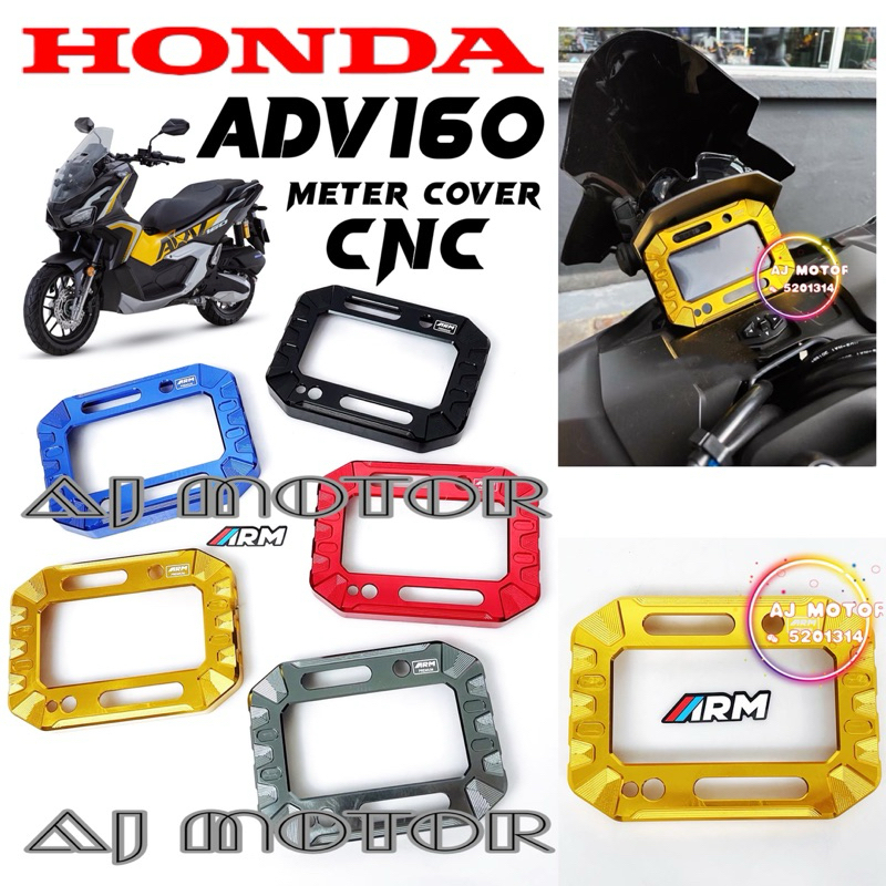 [ METER FRAME CNC ] HONDA ADV160 ADV 160 COVER SPEEDO GLASS CERMIN CAP ...