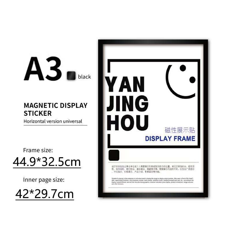 A3/A4/A5/A6 Size Magnetic Display Board Frame Photo Poster Certificate ...