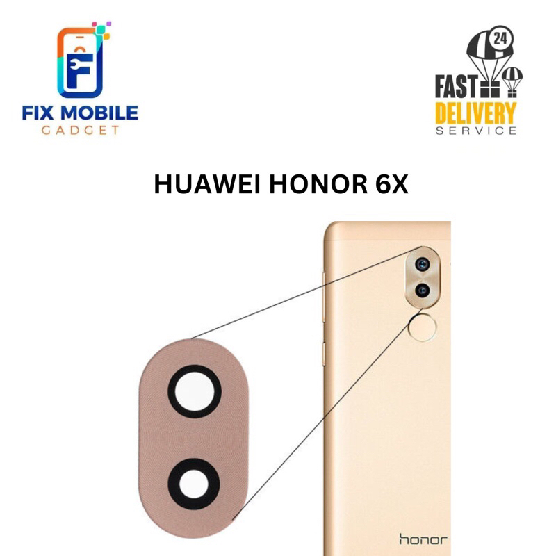 HUAWEI HONOR 6X CAMERA LENS (GOLD) | Shopee Malaysia
