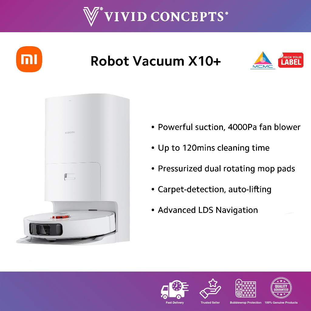 [Malaysia Set] Xiaomi Robot Vacuum X10+ - Dust Collection | Hot Drying ...