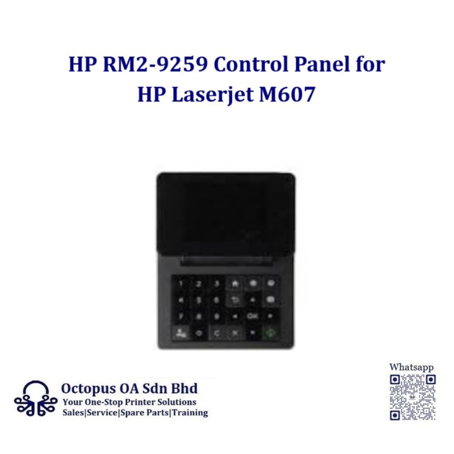 HP RM2-1259 Control Panel for HP LaserJet M607 M608 M609 M652 M653 E60055 E60065 E60076 Printer ...