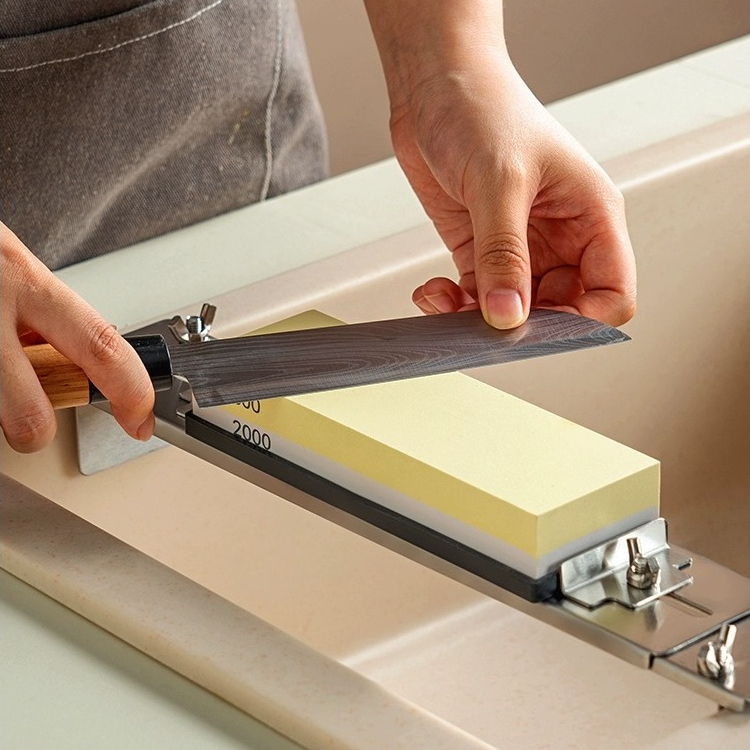 Double-Sided Whetstone Knife Sharpening Stone Kitchen Knife Sharpener ...