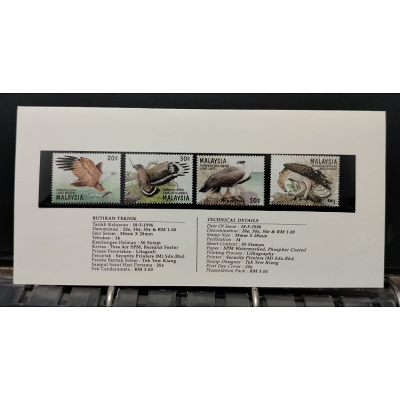 Pek Cenderamata Setem Burung Pemangsa 1996 (Mint) | Shopee Malaysia